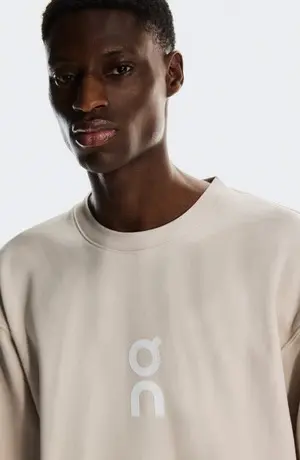 On Club Crewneck Cotton Blend Sweatshirt
