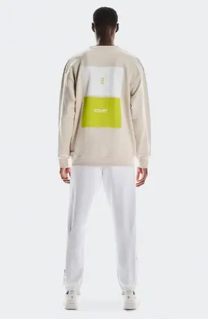 On Club Crewneck Cotton Blend Sweatshirt