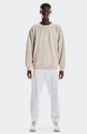 On Club Crewneck Cotton Blend Sweatshirt