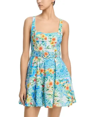 Aqua Sleeveless Day Dresses