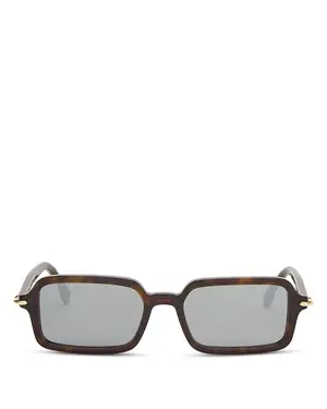 Fendi Selleria Rectangle Sunglasses, 51mm - Havana/smoke