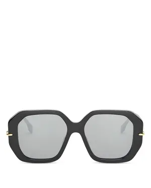 Fendi Selleria Square Sunglasses, 54mm