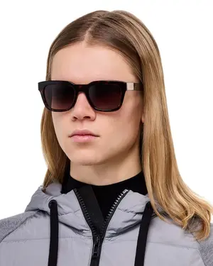 Canada Goose 52mm Square Frame Sunglasses - Dark Havana