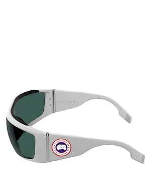 Canada Goose 76mm Shield Sunglasses - Matte White