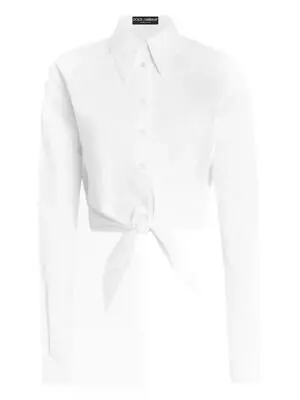 Dolce & Gabbana Stretch Cotton Shirt - White