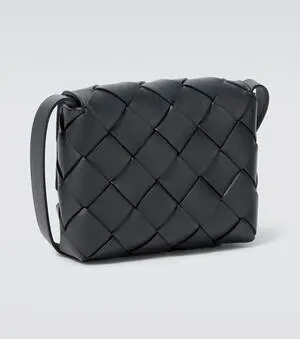 Bottega Veneta Diago Small Leather Crossbody Bag - Grey