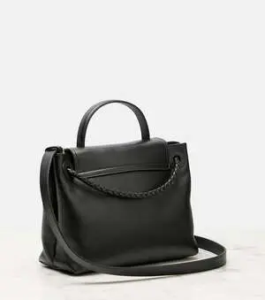 Bottega Veneta Ciao Ciao Knot Small Leather Tote Bag - Black
