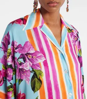 Dolce & Gabbana Printed Silk-blend Shirt