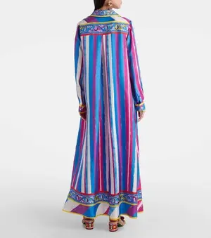 Dolce & Gabbana Striped Silk Kaftan