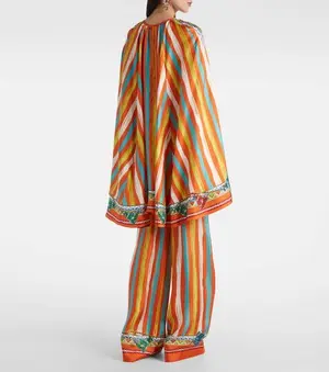 Dolce & Gabbana Oversized Striped Silk Shirt