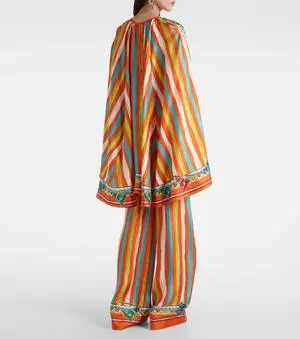 Dolce & Gabbana Oversized Striped Silk Shirt
