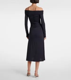 Altuzarra Callie Ruched Jersey Maxi Dress