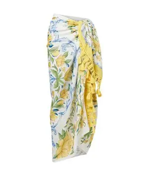Farm Rio Printed Cotton Beach Cover-up - Multicoloured