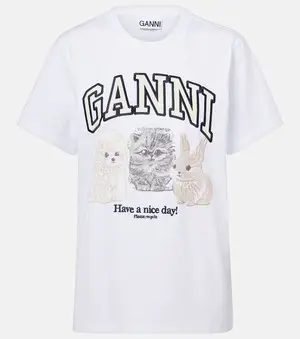 Ganni Printed T-shirts For Women