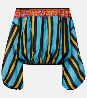 Dolce & Gabbana Patterned Silk Top - Multicoloured