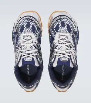 Bottega Veneta Orbit Lace-up Sneakers - Silver