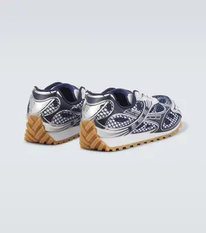 Bottega Veneta Orbit Lace-up Sneakers - Silver