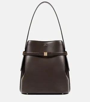 TOTEME Leather Bucket Bag - Brown