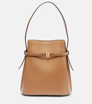 TOTEME Leather Bucket Bag - Brown