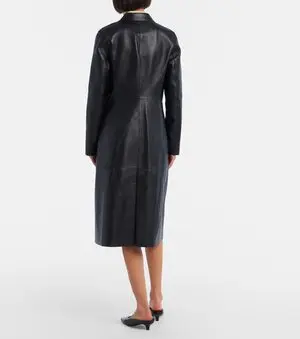 TOTEME Paneled Leather Coat