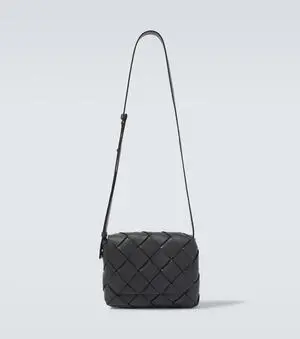 Bottega Veneta Diago Leather Crossbody Bag - Grey