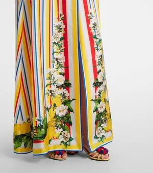 Dolce & Gabbana Striped Silk Shirt Dress