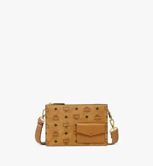 Mcm Crossbody Pouch - Cognac