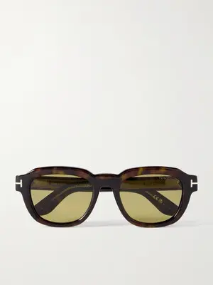 TOM FORD Icon D-frame Sunglasses - Tortoiseshell