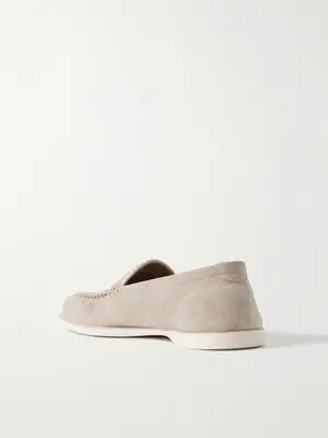 John Lobb Pace Suede Loafers - Neutrals