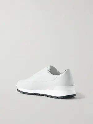 John Lobb Lift Leather Slip-on Sneakers - White