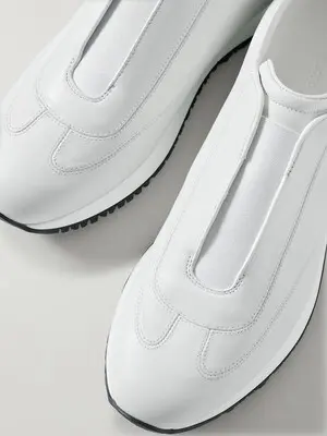 John Lobb Lift Leather Slip-on Sneakers - White