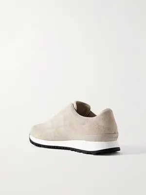 John Lobb Lift Suede Slip-on Sneakers - Neutrals