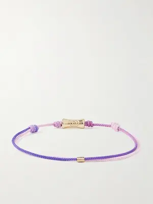 Luis Morais 14-karat Gold And Cord Bracelet