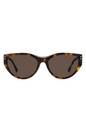 Isabel Marant 59mm Cat Eye Sunglasses - Brown Havana