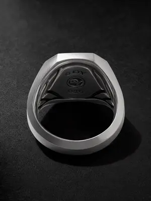 David Yurman Streamline® Sterling Diamond Signet Ring