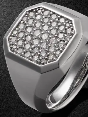 David Yurman Streamline® Sterling Diamond Signet Ring