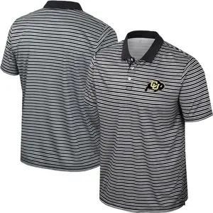 COLOSSEUM Colorado Buffaloes Striped Polo - Black