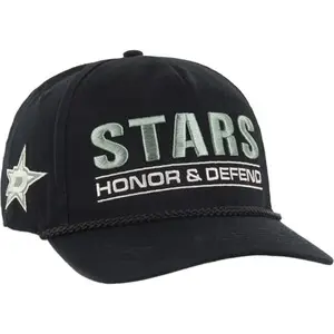 '47 Dallas Stars Oht Military Appreciation Homeland Honor And Defend Hitch Adjustable Hat - Black