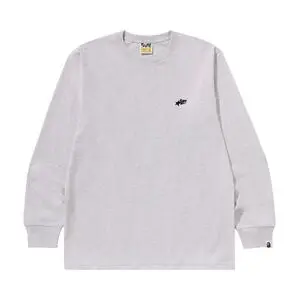 A BATHING APE Sta One Point Long-sleeve Tee - Grey