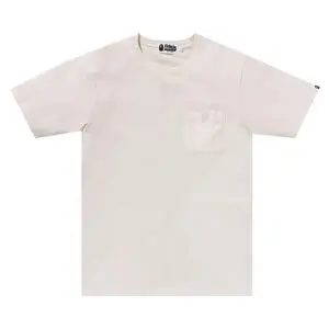 A BATHING APE One Point Pocket Tee Cream