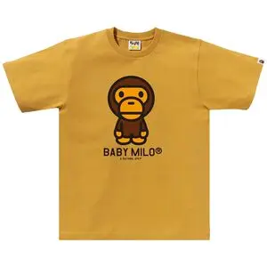 A BATHING APE Baby Milo Tee - Yellow
