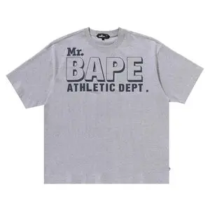 A BATHING APE Logo Tee - Grey