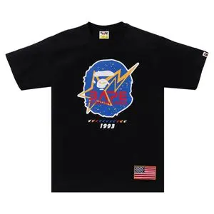 A BATHING APE Space Ape Head Tee - Black