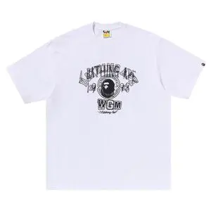 A BATHING APE Layered College Relaxed Fit Tee - White