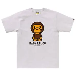 A BATHING APE Baby Milo Tee - Grey