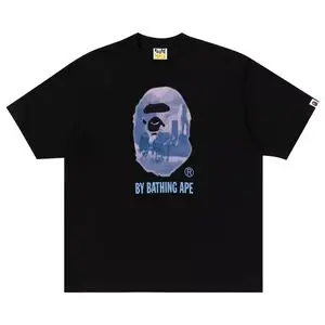 A BATHING APE Painting Bathing Ape Relaxed Fit Tee - Black