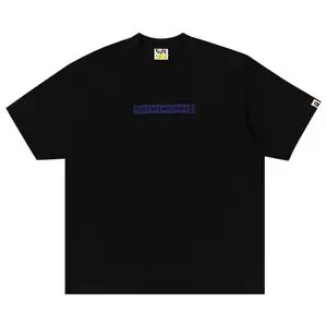 A BATHING APE Screen Print Stencil Logo Relaxed Fit Tee - Black
