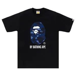 A BATHING APE Color Camo Bathing Ape Tee - Black
