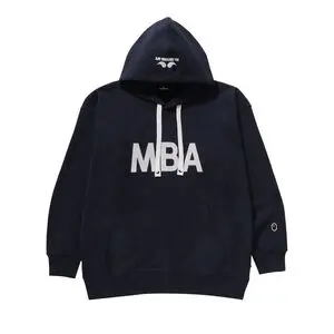 A BATHING APE Logo Pullover Hoodie - Blue