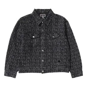 A BATHING APE Jacquard Denim Trucker Jacket